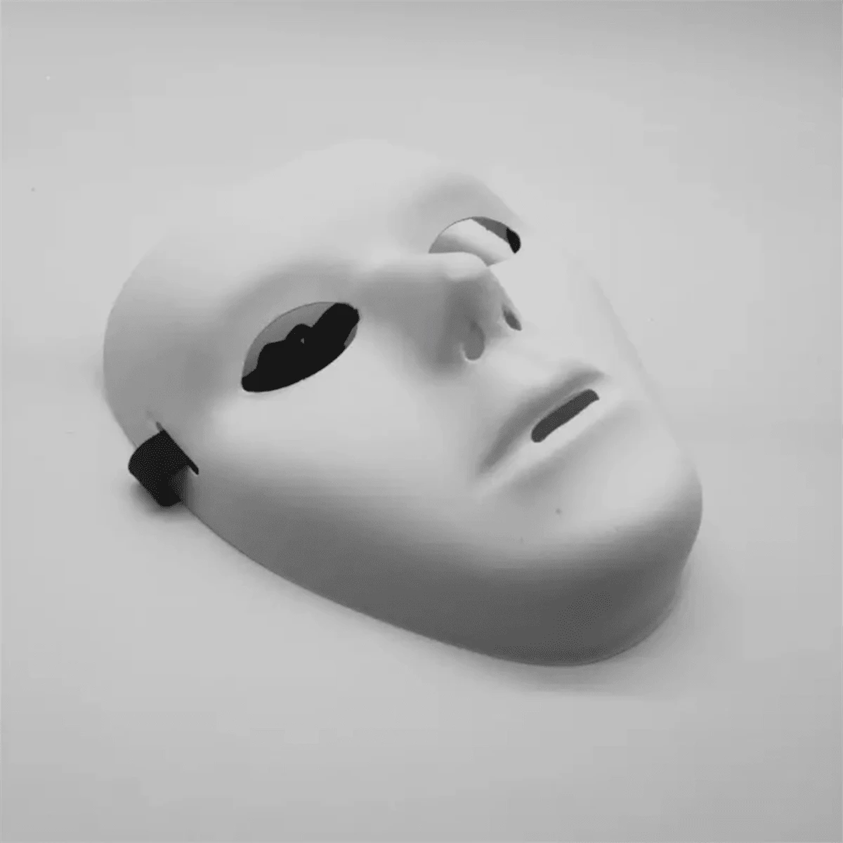Horror Creepy Pure White Mask, Classic Full Face Mask Dress Up ...