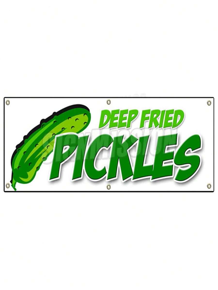 Unbeatablesale Fried Pickles Banner Sign - Deep Pickle | SHEIN USA