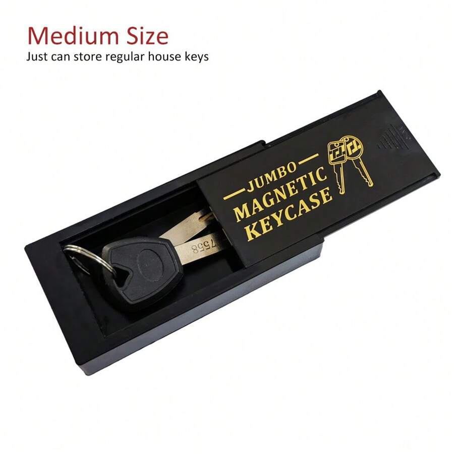 Large Magnetic Car Key Safe Box Case House Key Holder Safe Compartments ...