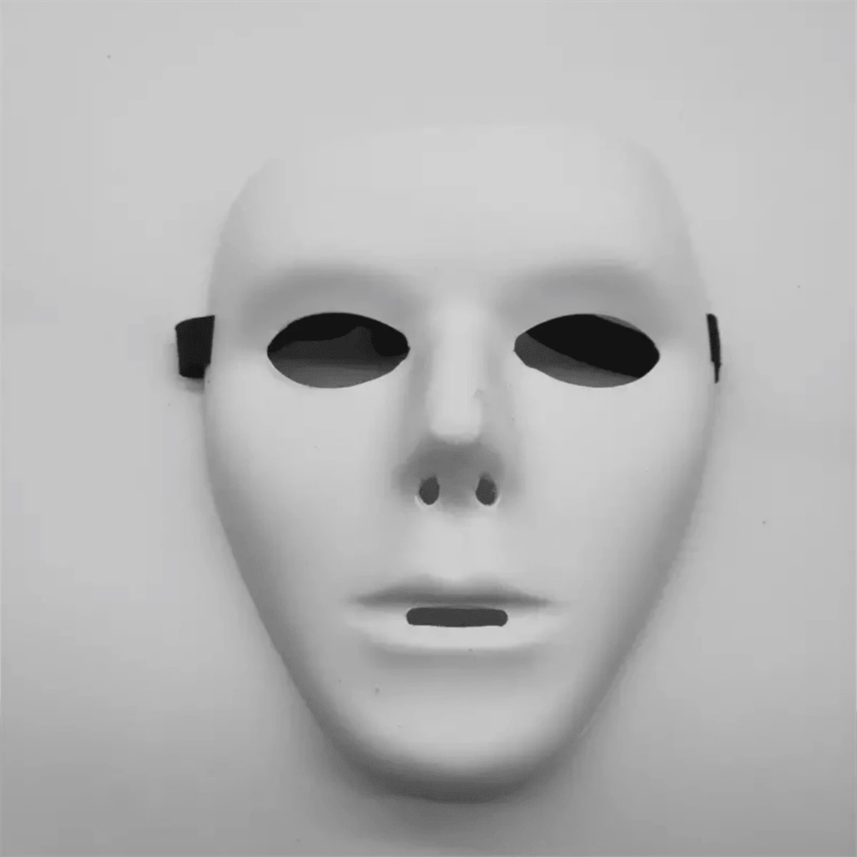 Horror Creepy Pure White Mask, Classic Full Face Mask Dress Up ...