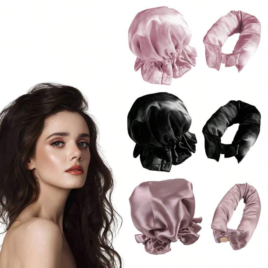 New No Heat Curling Wand BUN BONS Hair Curling Cover Set, No Damage Big ...