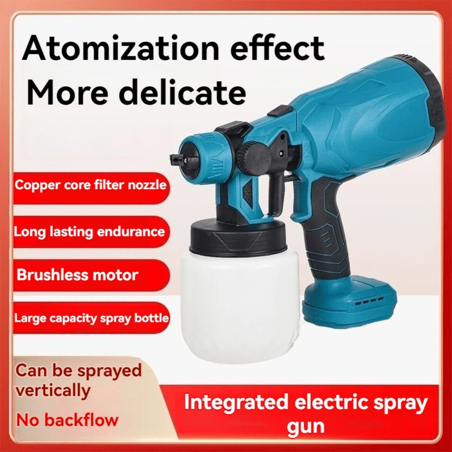 LYUWO Electric Spray Gun, Paint Spray Gun, Lithium Multi-Purpose Spray ...