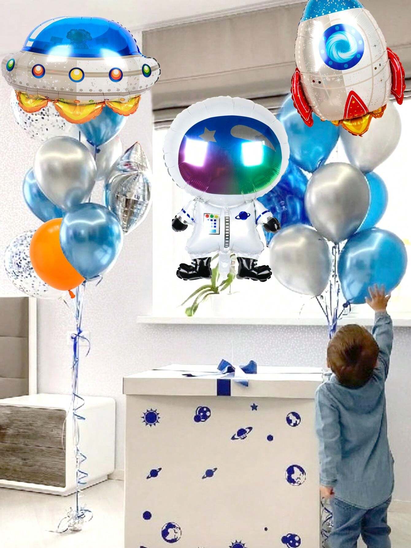1/3/22/53pcs/Set Space-Themed Balloons Set, Including Astronaut, Rocket ...