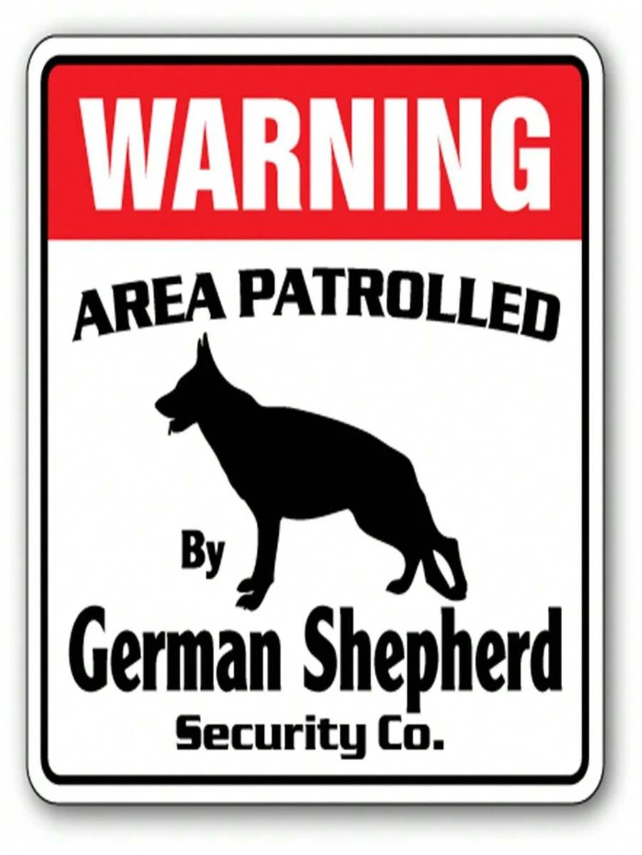 Unbeatablesale 12 X 8 In. Area Patrolled Guard Patrol Warning Dog Vet ...