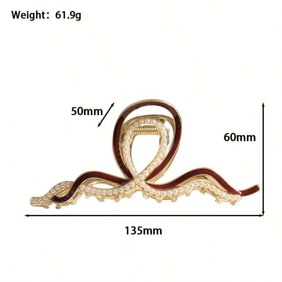 Elegant And Fashionable Deluxe Hair Clip For Women, Large-Sized Metal ...