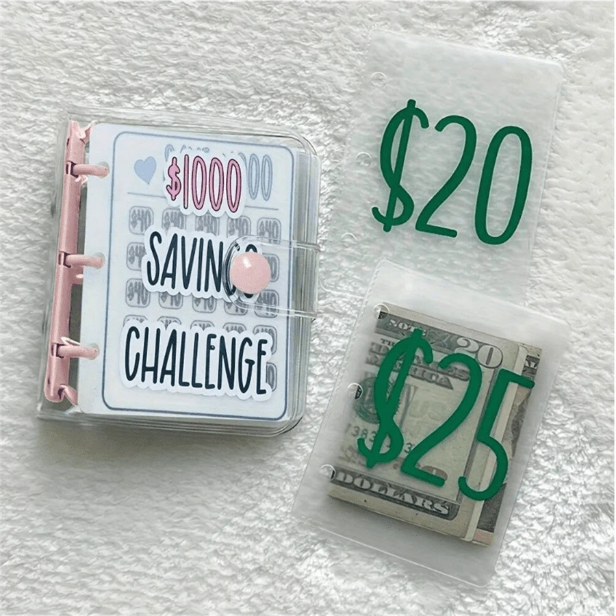1pcSavings Binderl $1000 Savings Challenge Mini Savings Binder | SHEIN UK