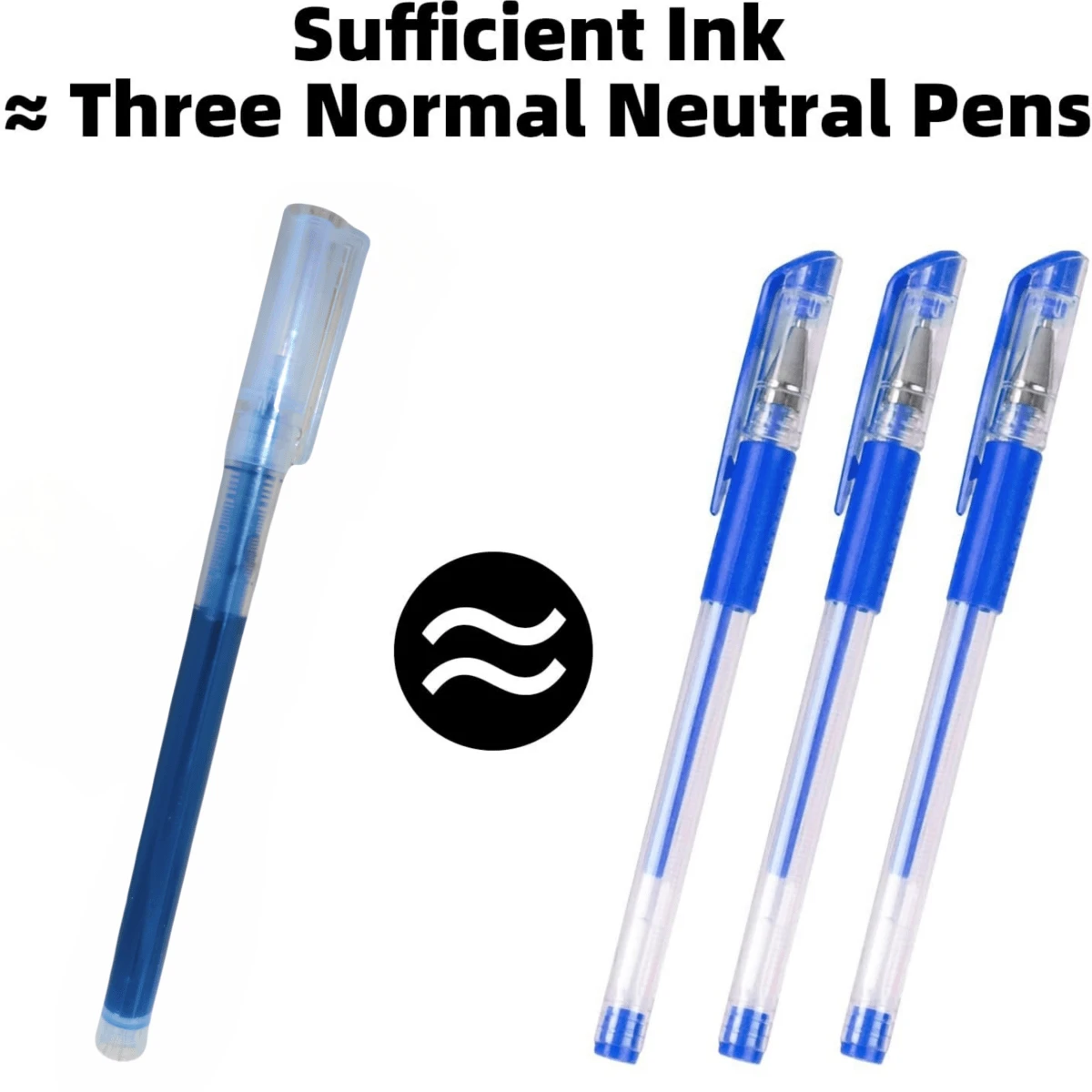 5 Pieces Black Liquid Rolling Ball Pens, Quick Dry Ink 0.5 Mm Extra ...