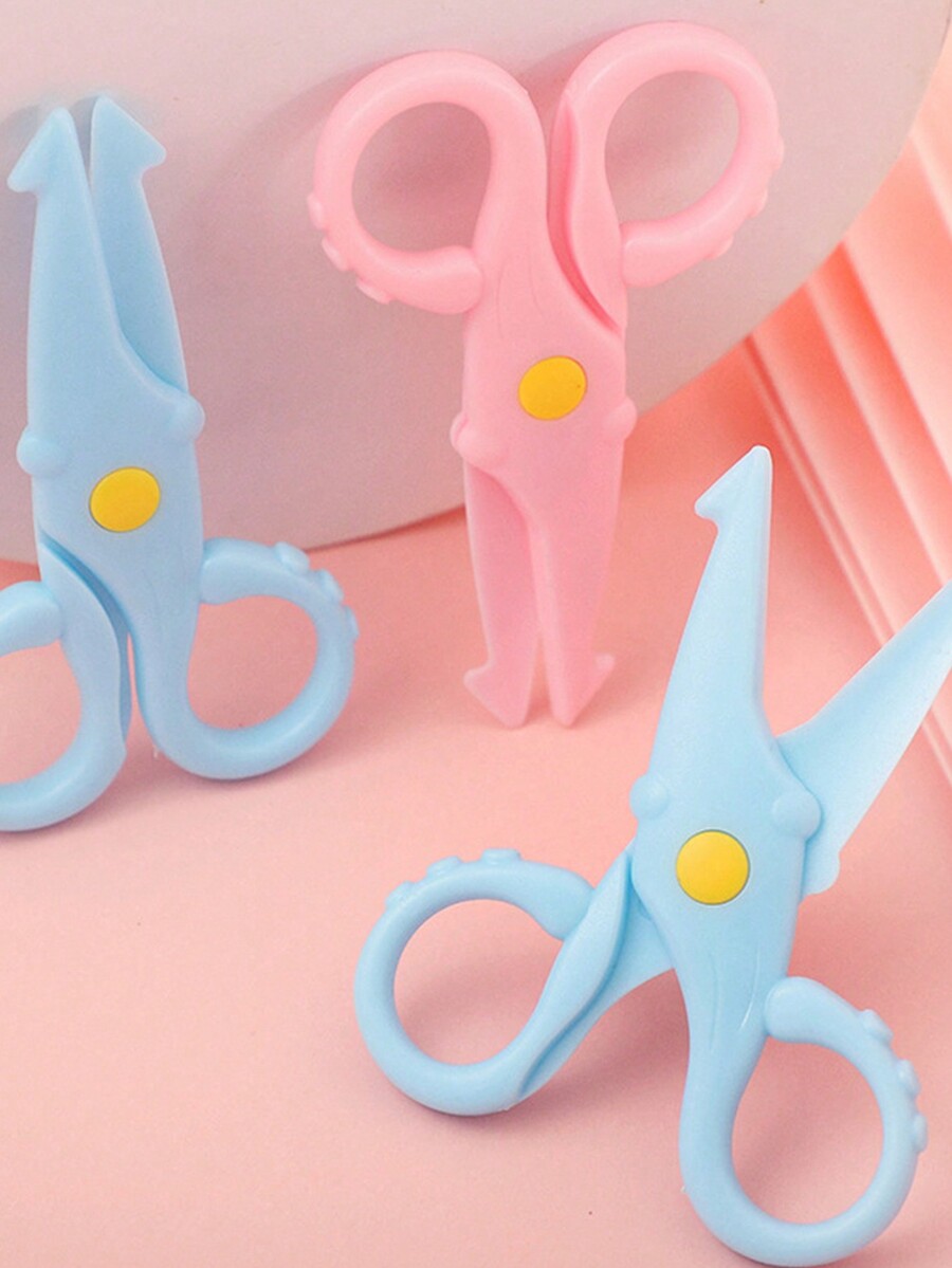 Cute Mini Plastic Scissors For Children's Paper Cutting Crafts ...