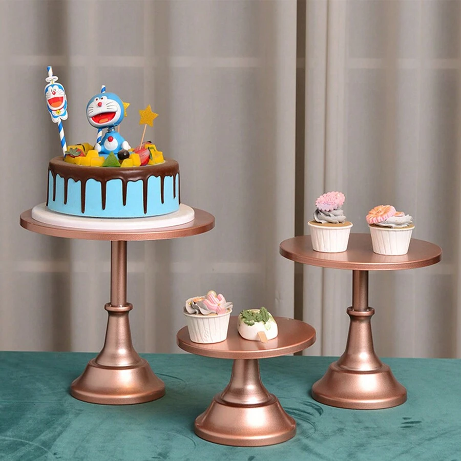 Metal Cake Stand Set, For Small, Medium And Large Cakes Display ...