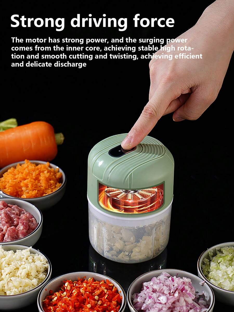 1pc 250ml USB Charging Portable Electric Food Shredder, Vegetable ...