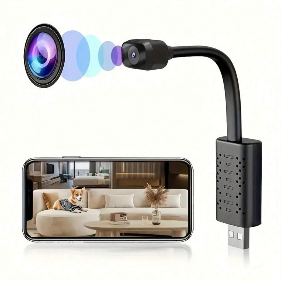 Mini USB Camera 1080P, Nanny Cam Full HD With Night Vision Motion ...