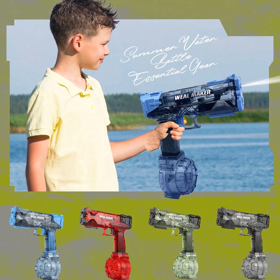 2pcs Electric Water Gun, With Drum, With Continuous Water Gun ...