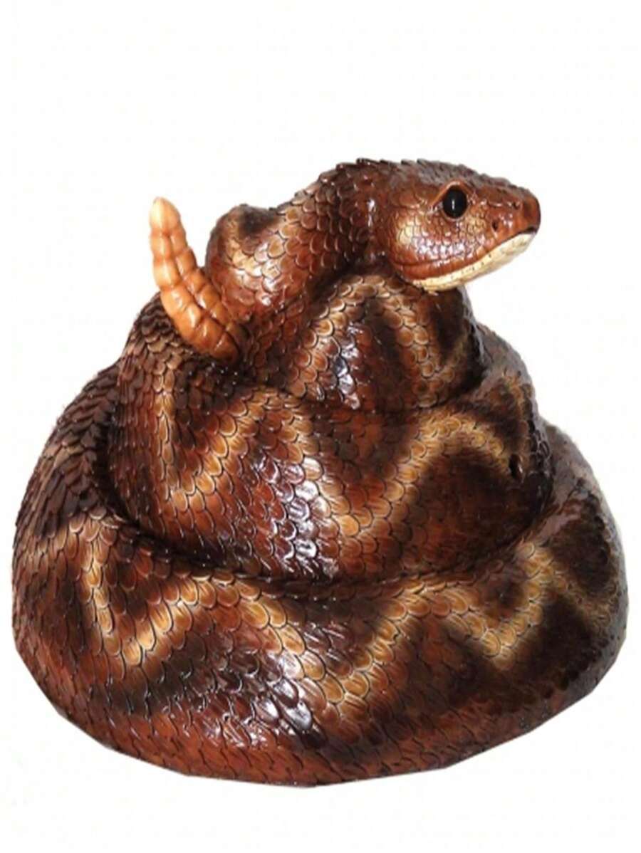 Rattler Snake Resin Statue With Motion Activated Rattler Sound | SHEIN USA