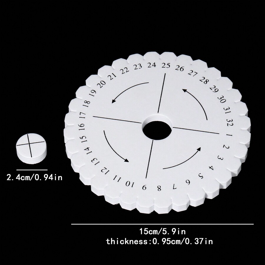 4Size Round&Square Bracelet Knitting Kumihimo Disc Disk Tray Braided ...