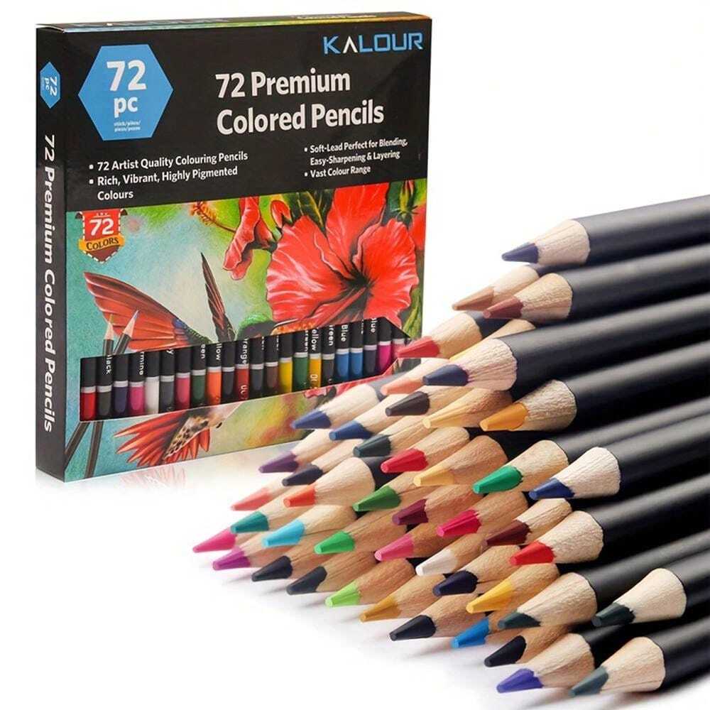 72 Colored Pencils Colored Pencils, Professional Oil Colored Pencils ...
