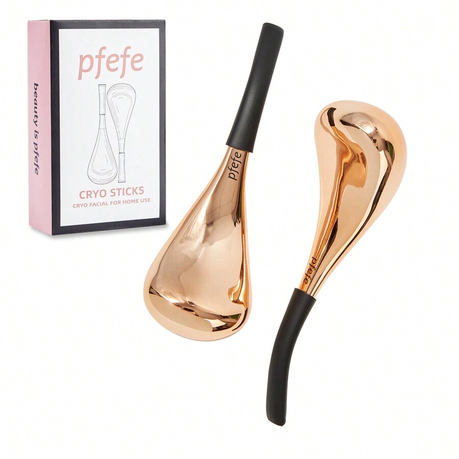 PFEFE Cryo Sticks A Pair Stainless Steel Facial Skin Care Ice Globes ...