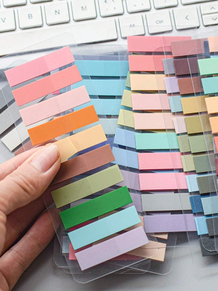 6400pcs In 32 Designs European Retro Color Fluorescent PET Transparent ...