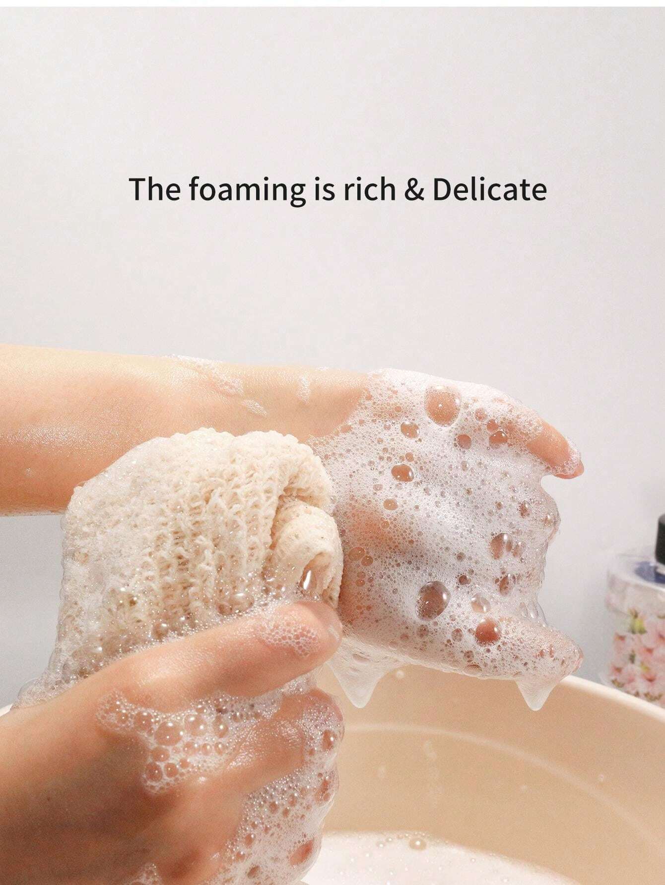 Bath Towel & Exfoliating Back Scrubber, Unisex Back Scrubber Tool For ...