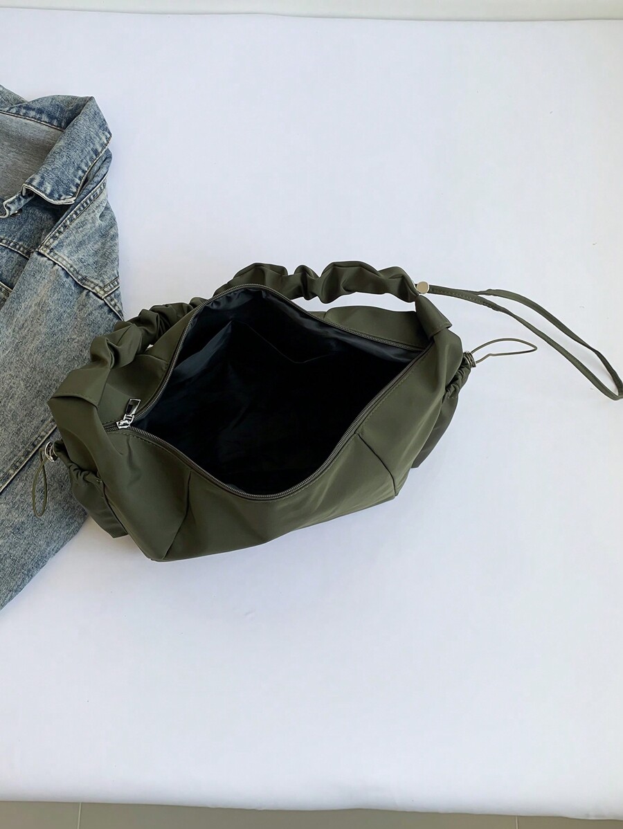 1pc Women's Nylon Cloth Dumpling Bag With Multiple Pockets, Casual ...