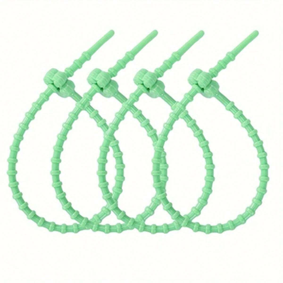 10 Pieces Of Colored Silicone Zipper Zip Ties, Tadpole Self-Locking ...