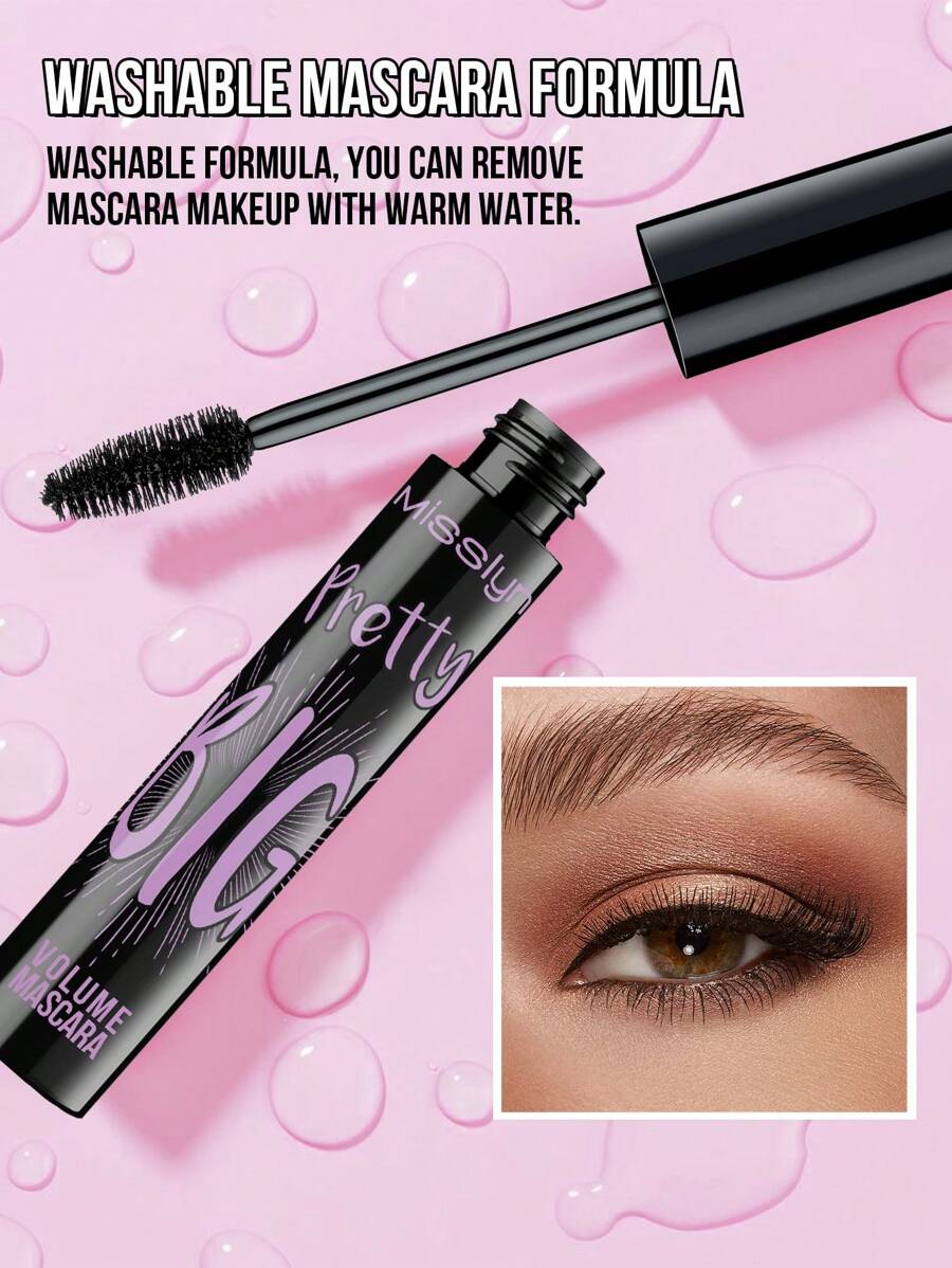 Misslyn Pretty Big Volume Mascara, Black Volume And Length Washable ...