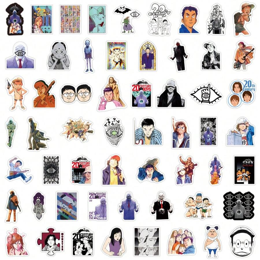 55PCS 20th Century Manga Toys 20th Century Stickers Anime Stickers ...