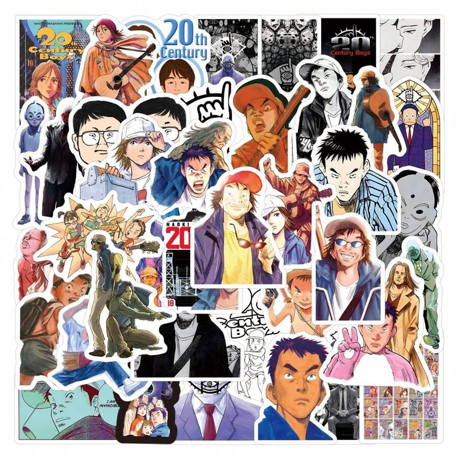 55PCS 20th Century Manga Toys 20th Century Stickers Anime Stickers ...