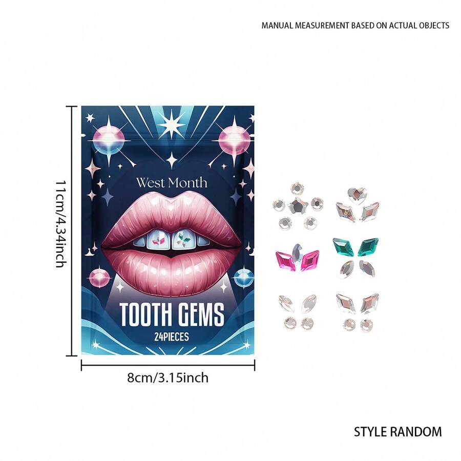 1 Crystal Dental Gem For Decorating Teeth, Enhancing Smile Brightness ...