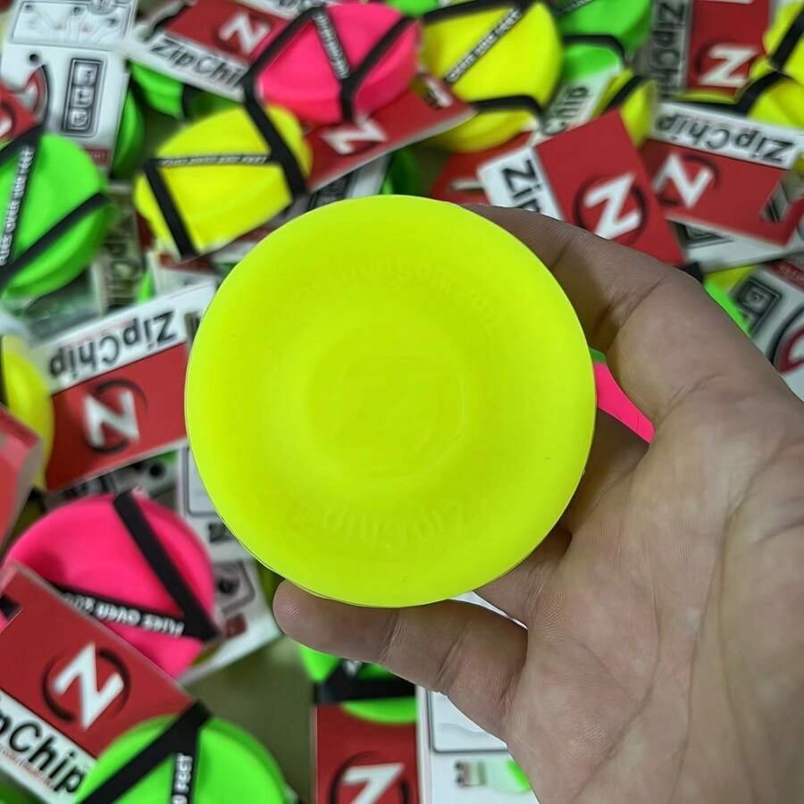 Silicone Flying Disc, Reflecting Light In The Dark Zip Chip, Fingertip ...