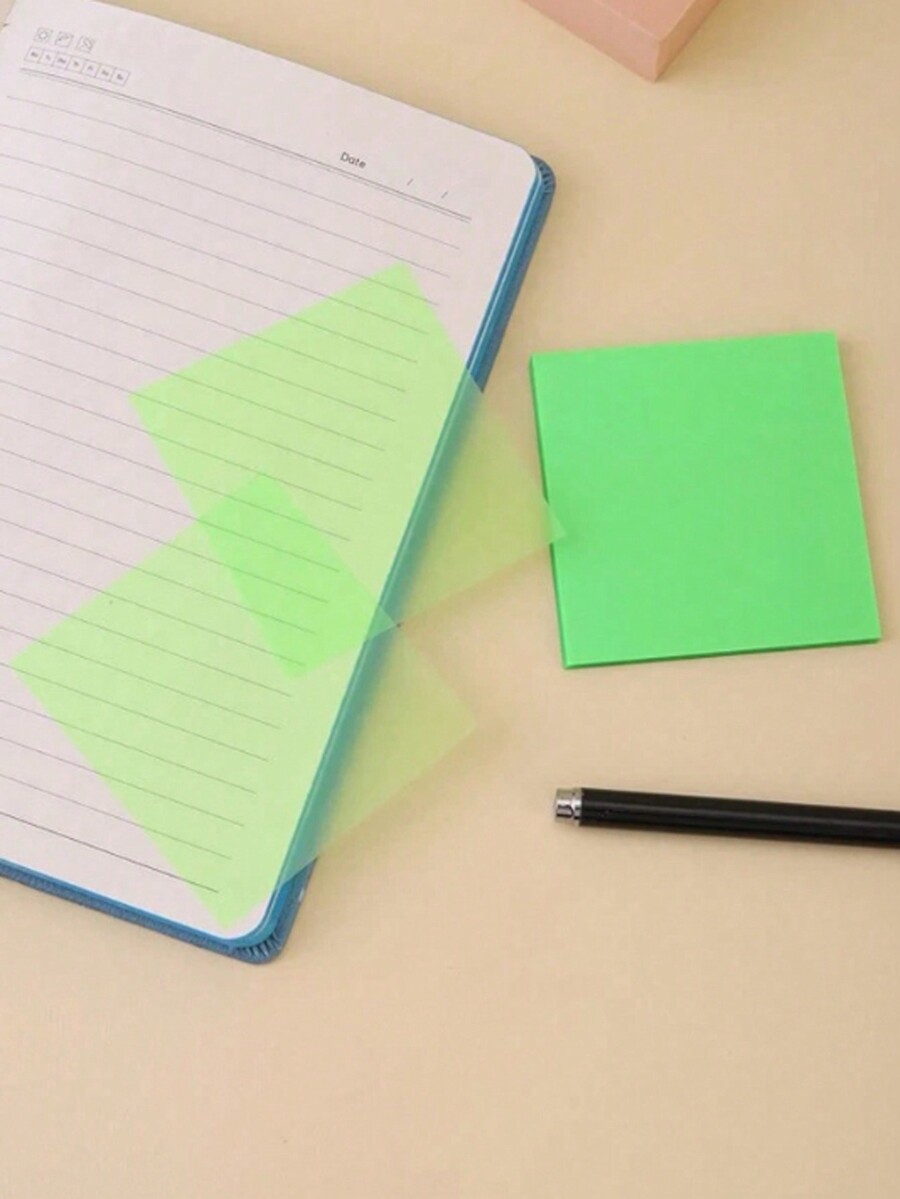50/100pcs Transparent Posted It Sticky Note Pads Notepads Journal ...