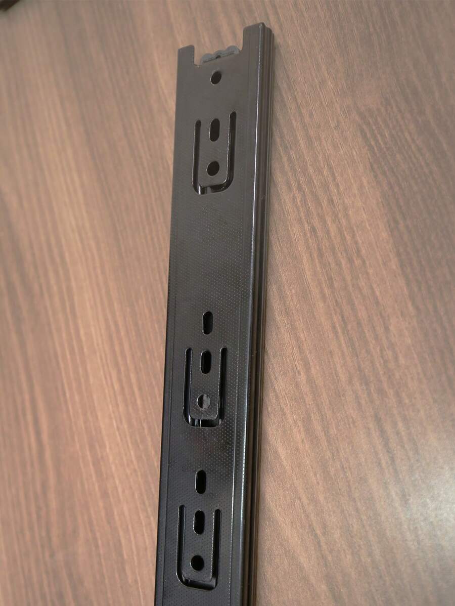 Black Computer Desk Silent 3-Section Slides, Office Desk Study Room ...