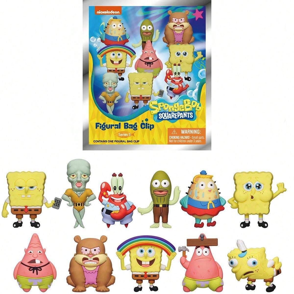 Nickelodeon 1pc SpongeBob SquarePants 3D Cartoon Anime Characters ...