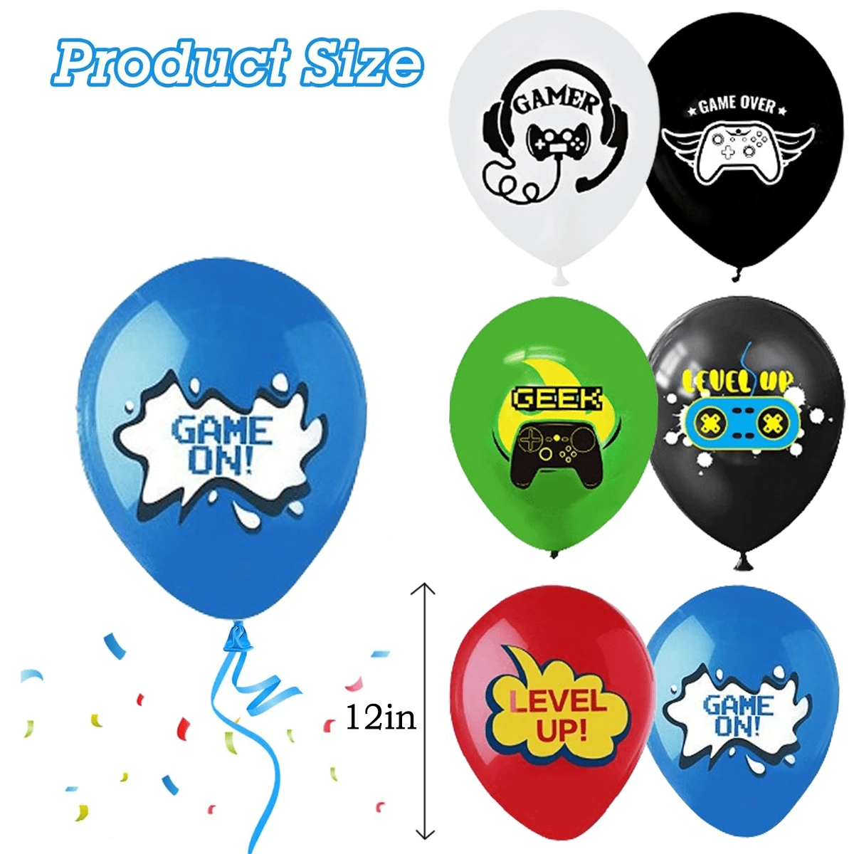 Video Game Party Balloons Set Game Birthday Party Balloons Game Theme ...