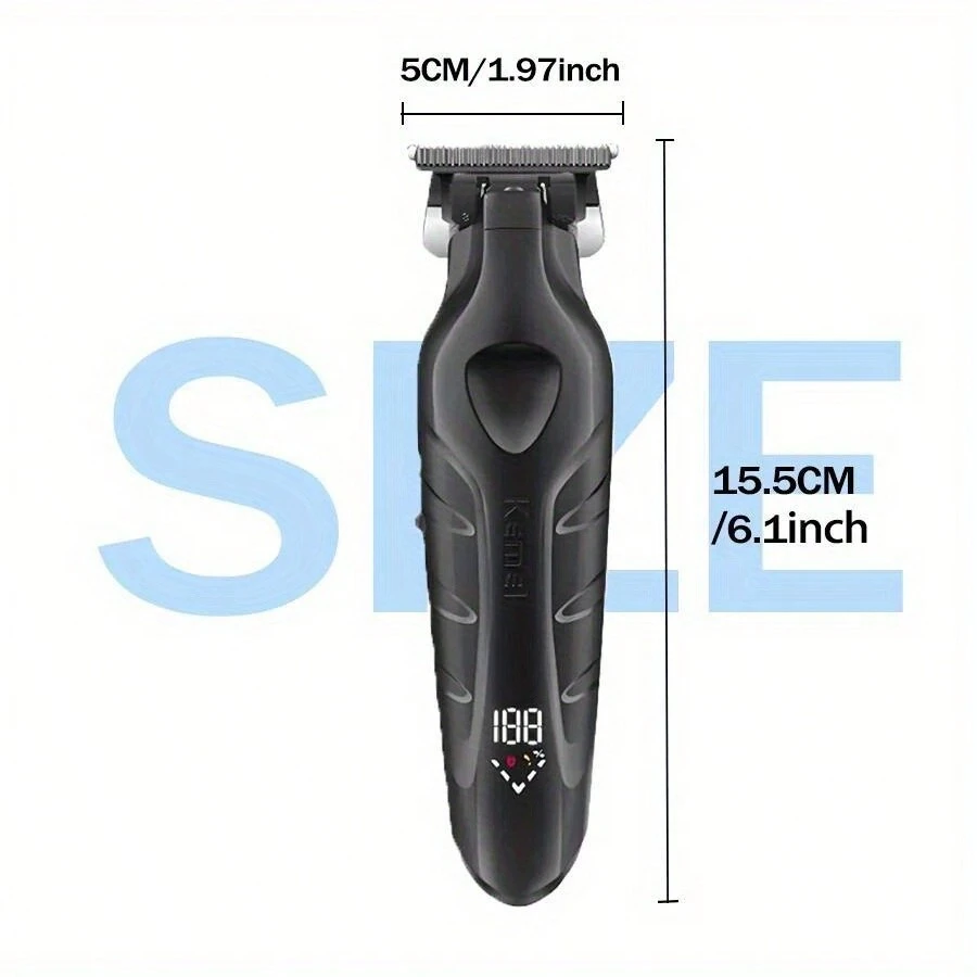 2000MA Rechargeable Cordless Hair Trimmer Kemei Km-2269 USB Fast Charging Barber Machine Blades ...