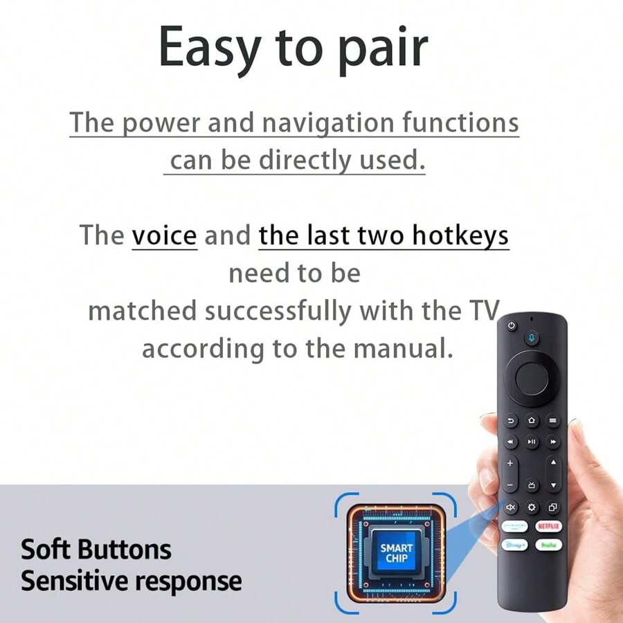 Replacement Voice Remote For Insignia, Or Pioneer Smart TVs, Requires ...