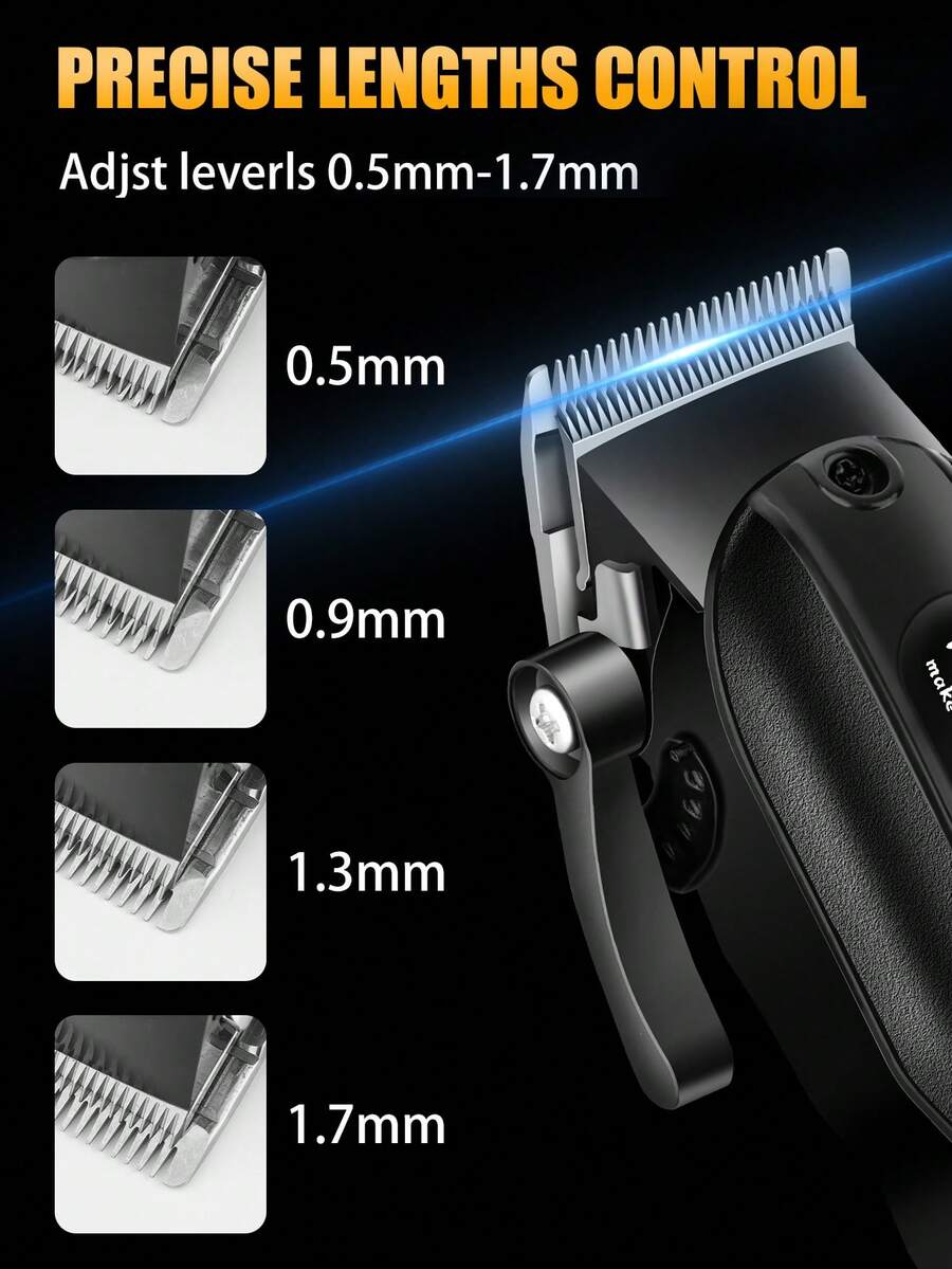 HINEA HIENA Electric Digital Hair Clipper Set, Cordless Exquisite ...