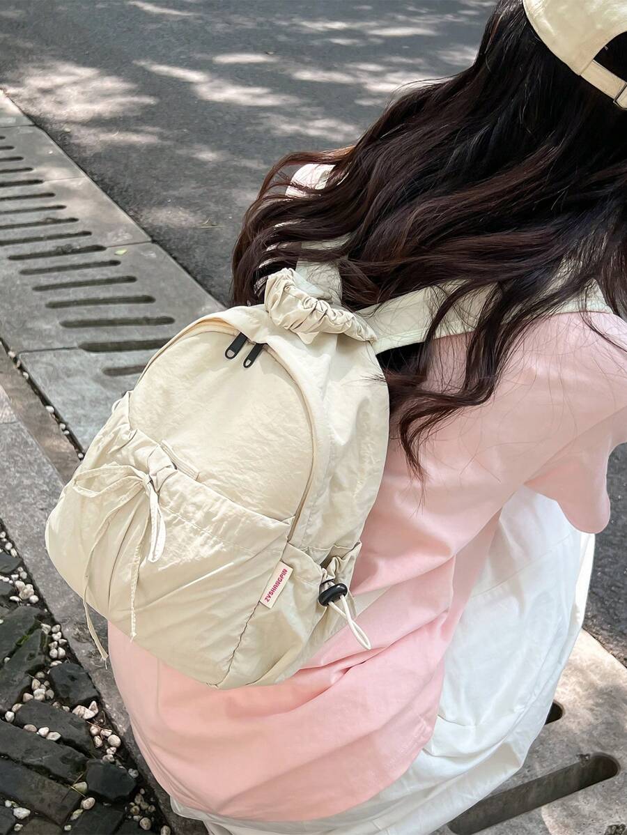 Large Capacity Backpack Simple & Versatile Casual Schoolbag For ...