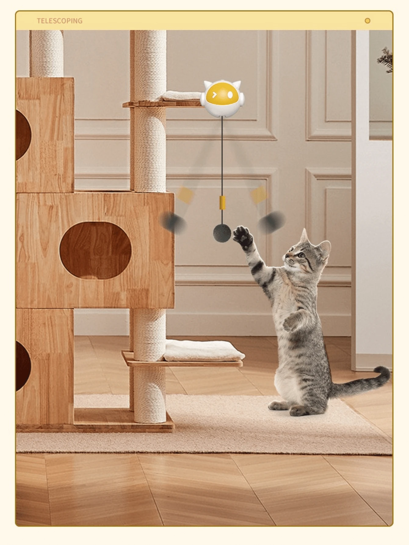 Interactive Pet Toy: Smart Automatic Lifting Wiggling Ball, Enjoyable ...