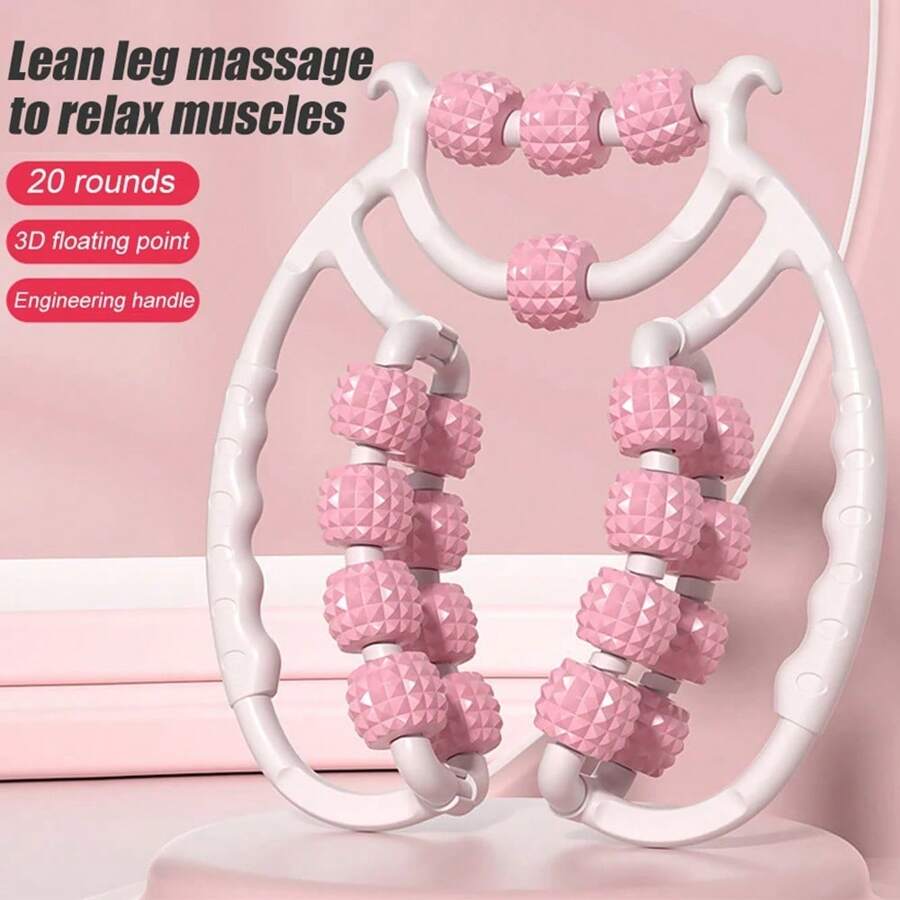 Circular Leg Clamps 360 Degree 20 Wheels Muscle Roller Massager Muscle Roller Neck Arm Leg