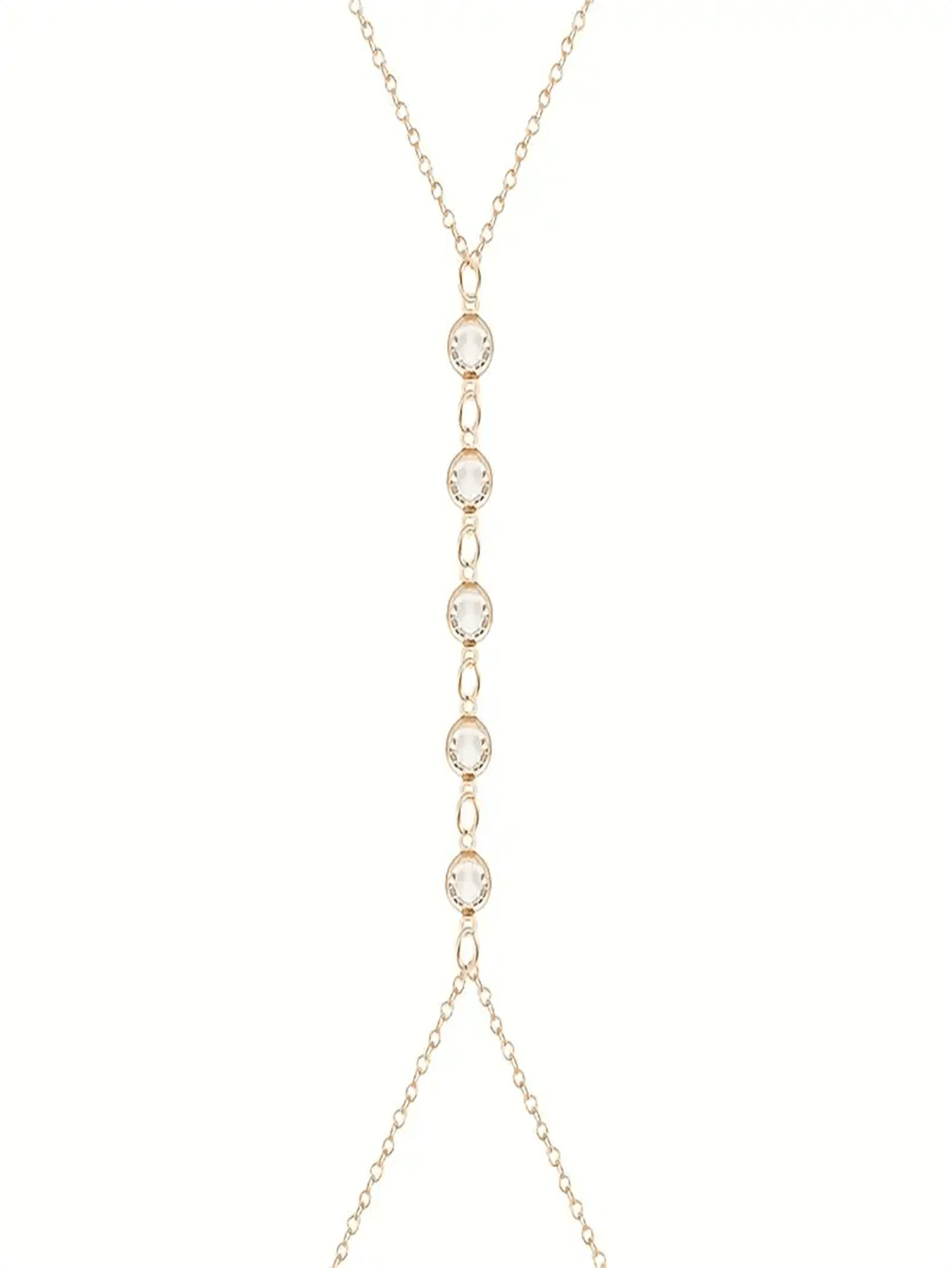 Cross-Border Simple And Sexy X-Shape Body Chain With Five Stones ...