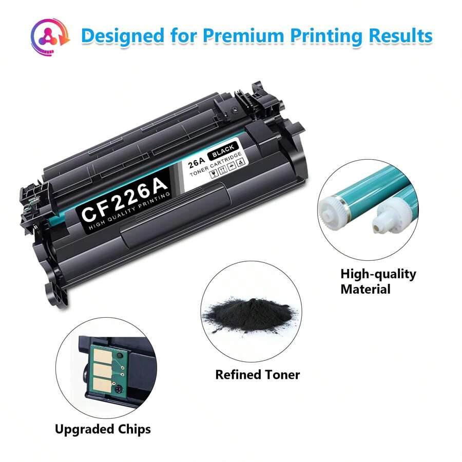 26A Black Toner Cartridge CF226A 1 Pack | Replacement Compatible With ...