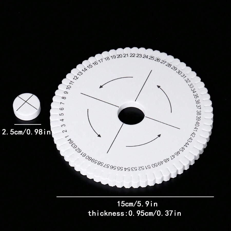 4Size Round&Square Bracelet Knitting Kumihimo Disc Disk Tray Braided ...