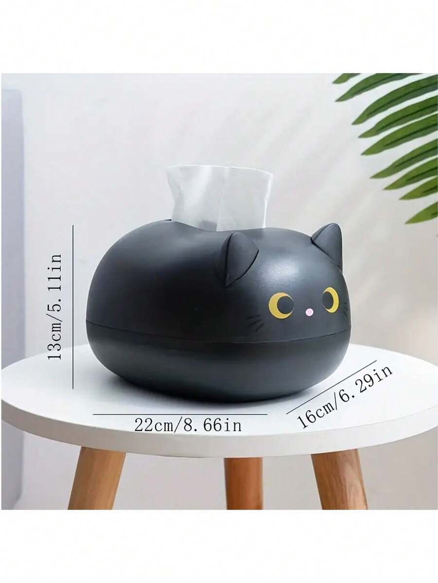 1pc 2-In-1 Cat Shaped Tissue Box And Toothpick Holder, Cartoon Tissue ...