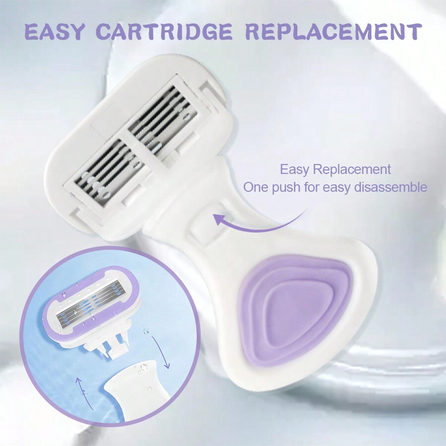 Razors For Women With Sensitive Skin Violet Purple Color With ...