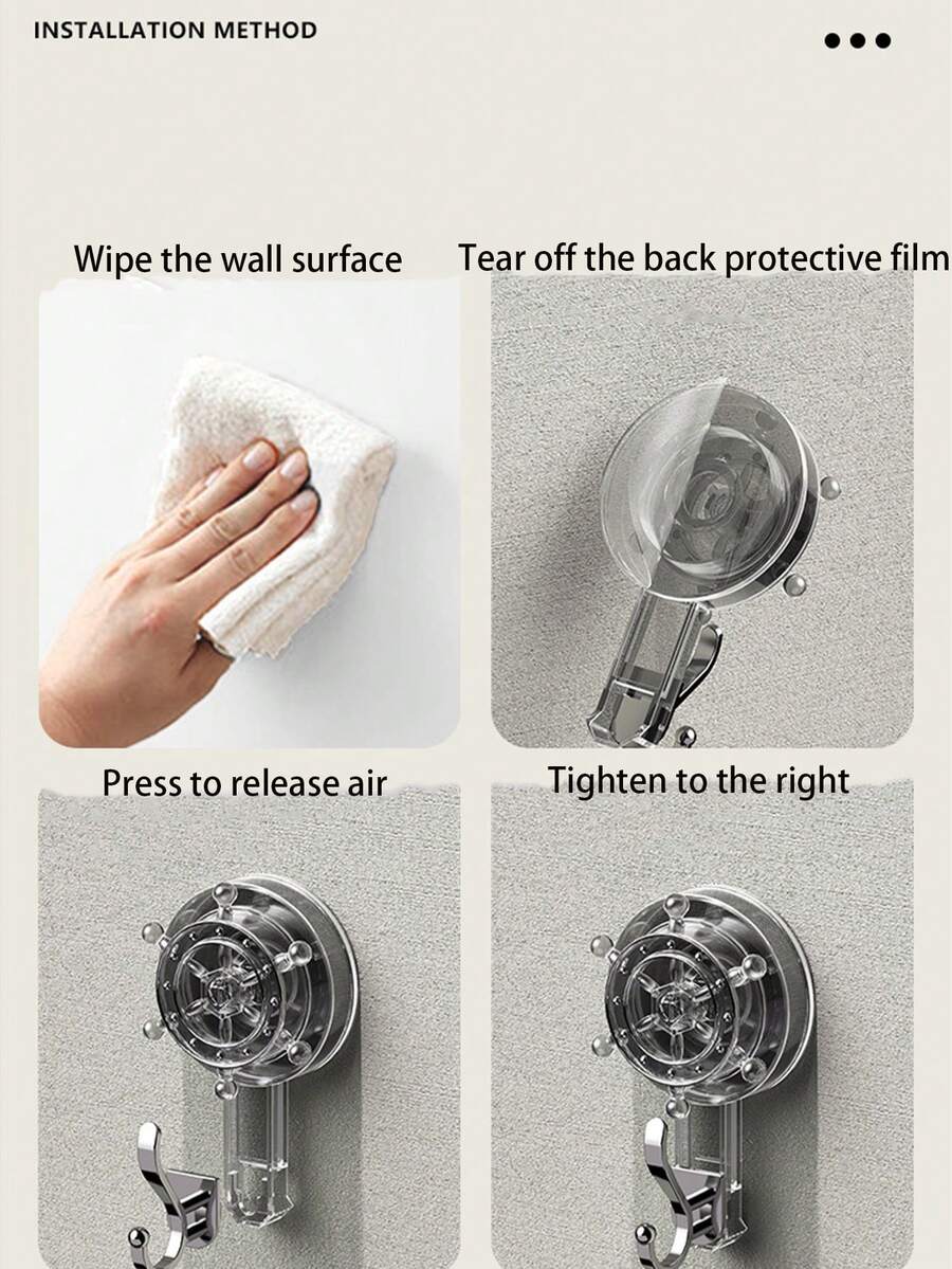 2psc Premium Creamy Ship Rudder Rotating Sucker Hook Powerful Vacuum ...