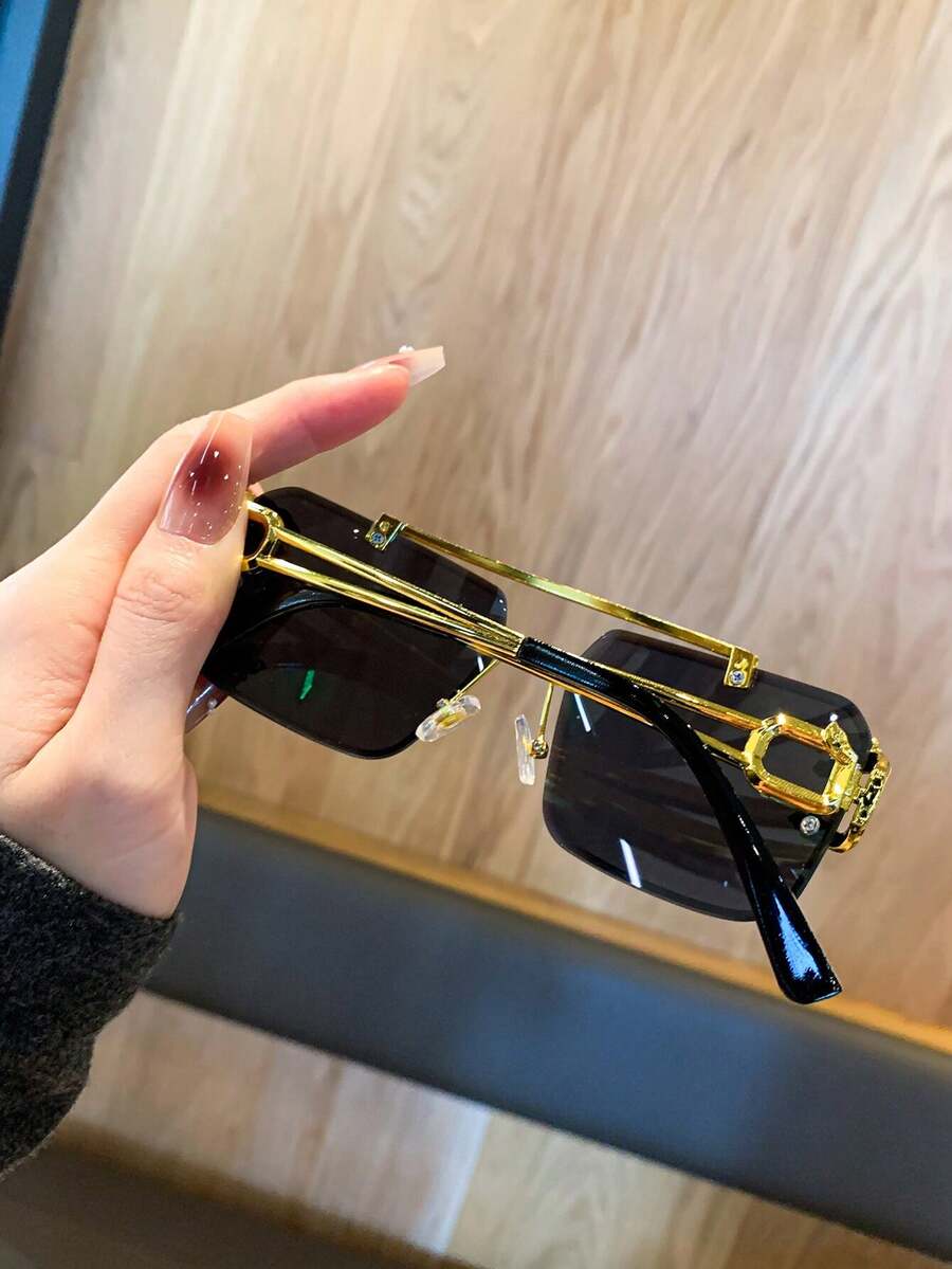 Vintage Luxury Golden Fahsion Glasses Cool Tiger Stand Women's ...