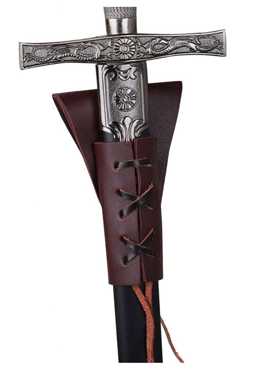 2025 Medieval Gun Shoulder Holster Pu Leather Flintlock Pistol Rivets ...