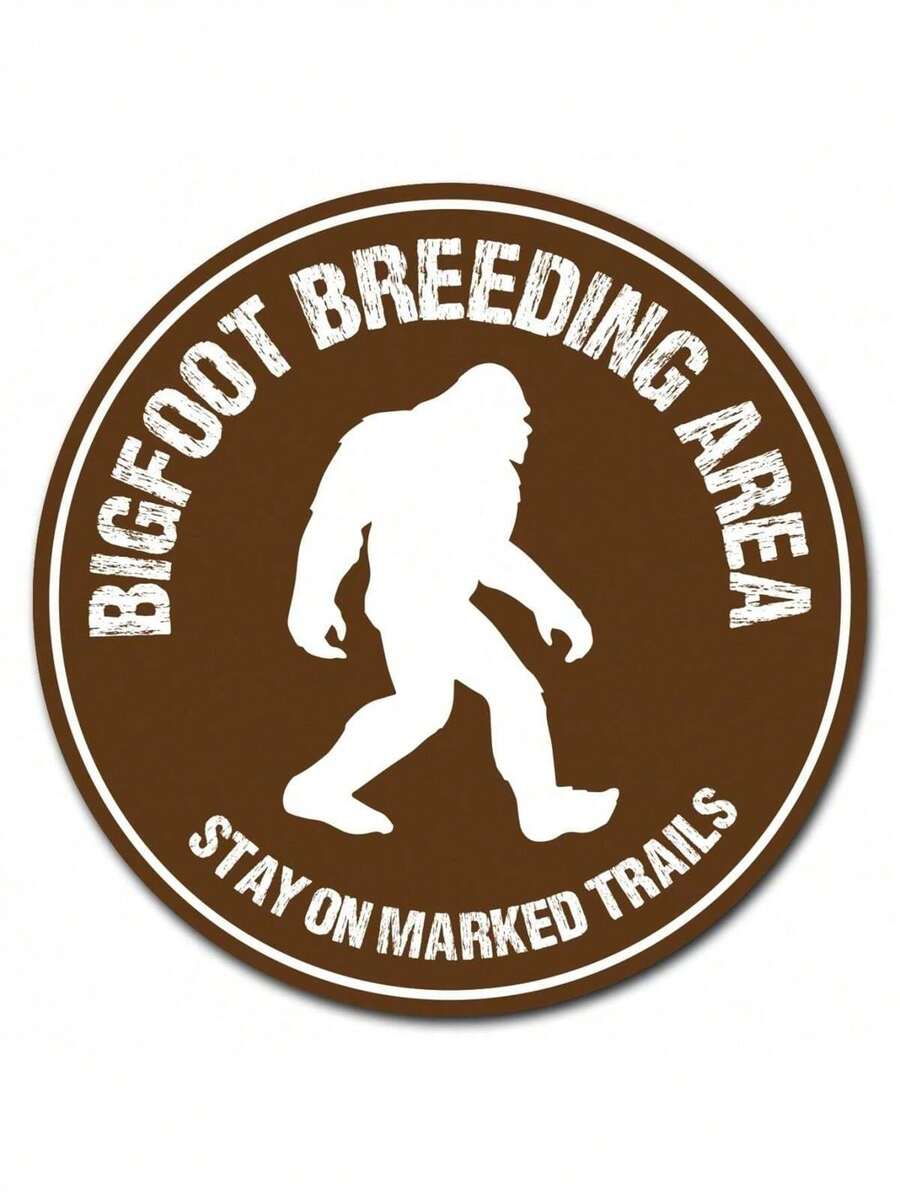 Unbeatablesale Circular Rigid Plastic Sign For 12 In. Tall - Bigfoot ...