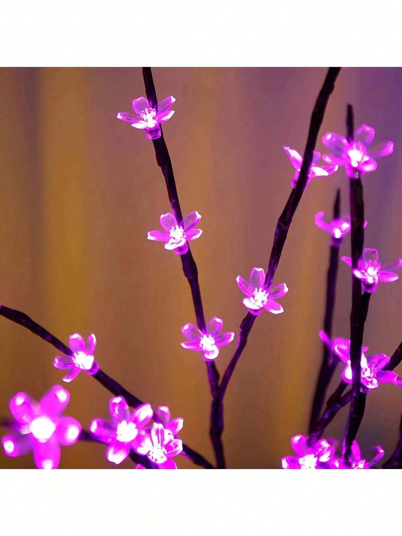 Elegant Cherry Blossom LED Branch Lights - Battery-Powered, Perfectfor ...