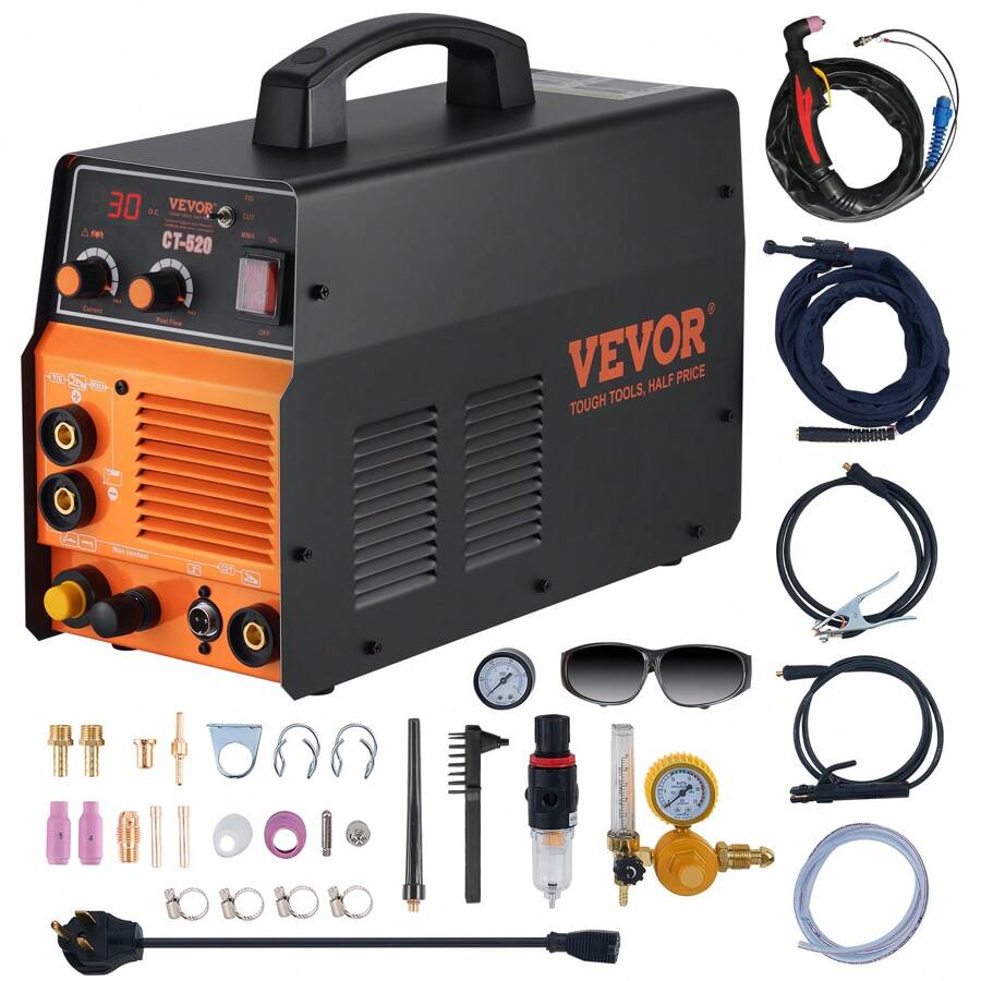 VEVOR 3 In 1 Plasma Cutter Welder Machine CT-520 TIG MMA Plasma Cutter ...